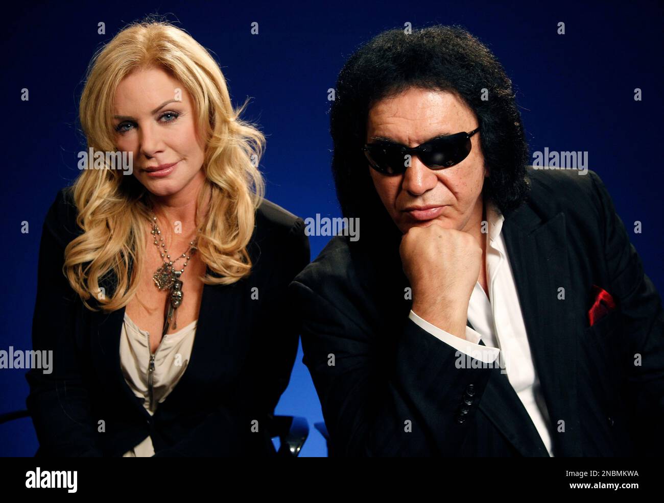 TV personalities Gene Simmons and Shannon Tweed pose for a portrait ...