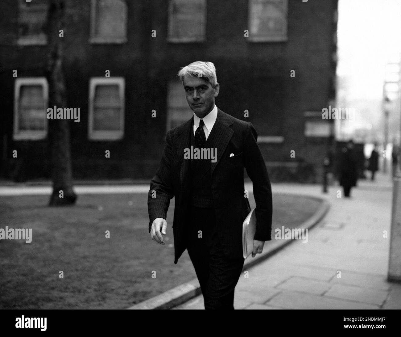 William S. Morrison, Chancellor of the Duchy of Lancaster, arriving for ...