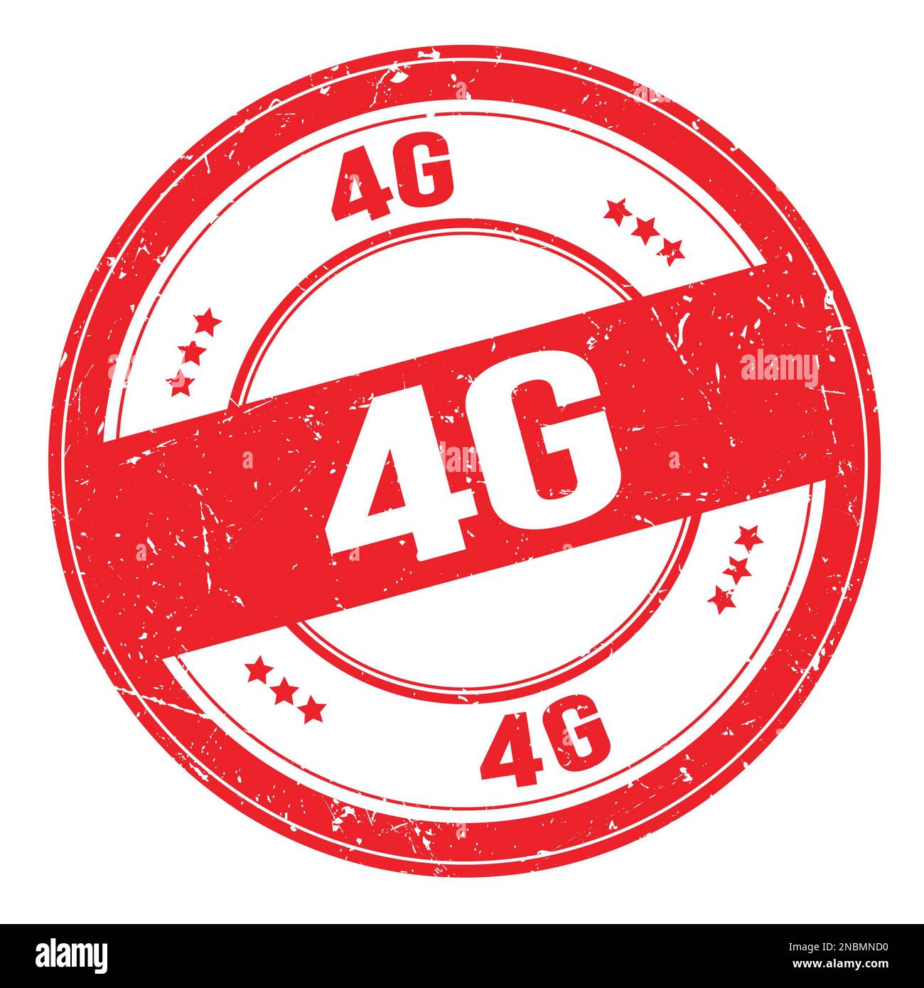 4G text written on red round grungy stamp sign Stock Photo - Alamy