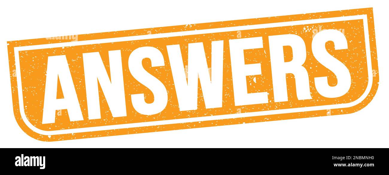 Answers stamp hi-res stock photography and images - Alamy