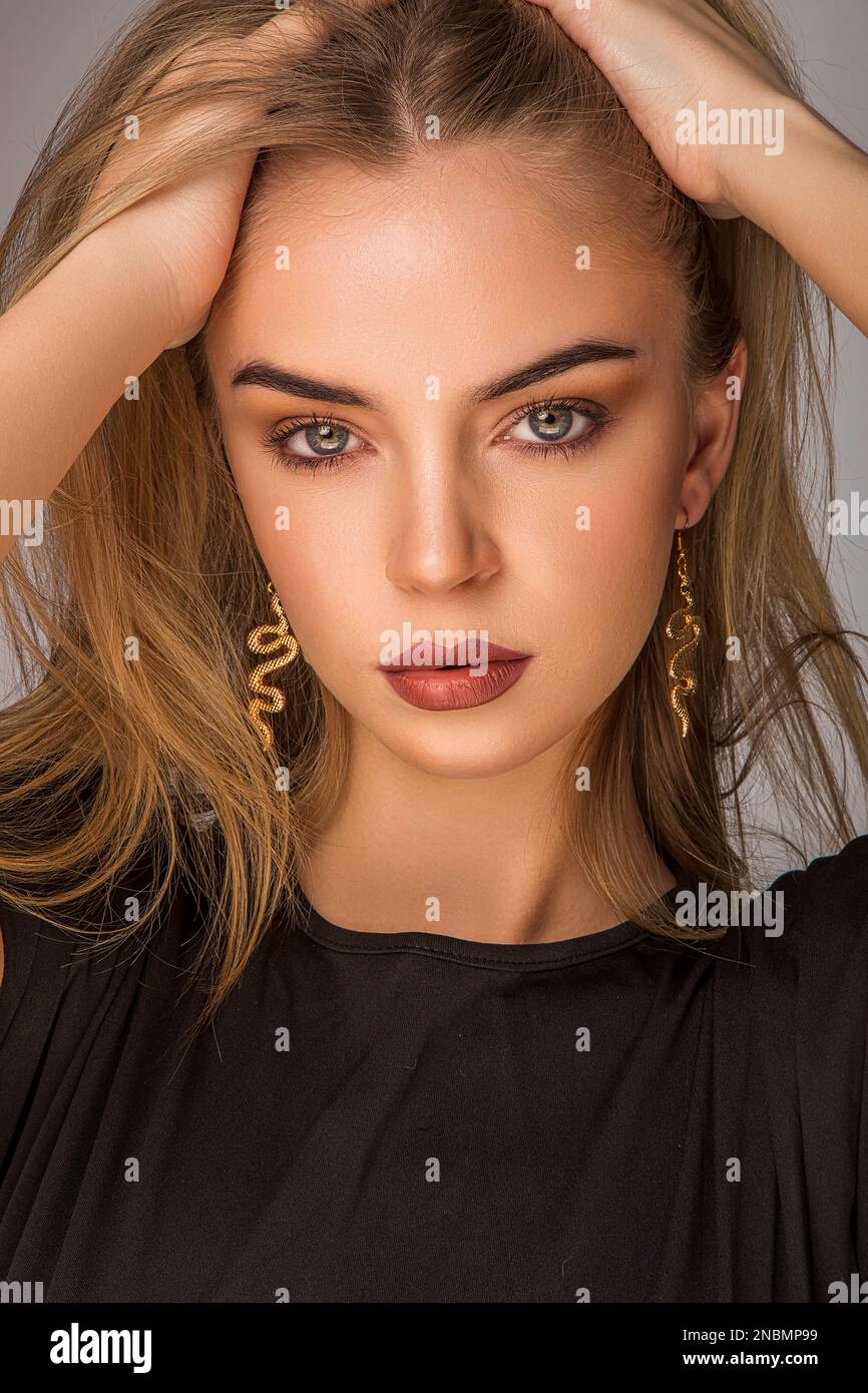 Beautiful kin and pretty face Stock Photo - Alamy