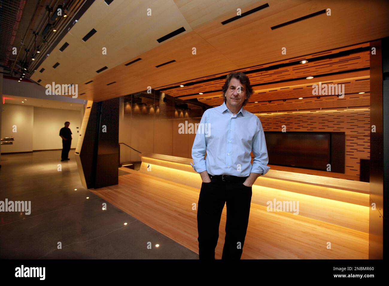 Architect David Rockwell poses for a photo in the amphitheater of his ...