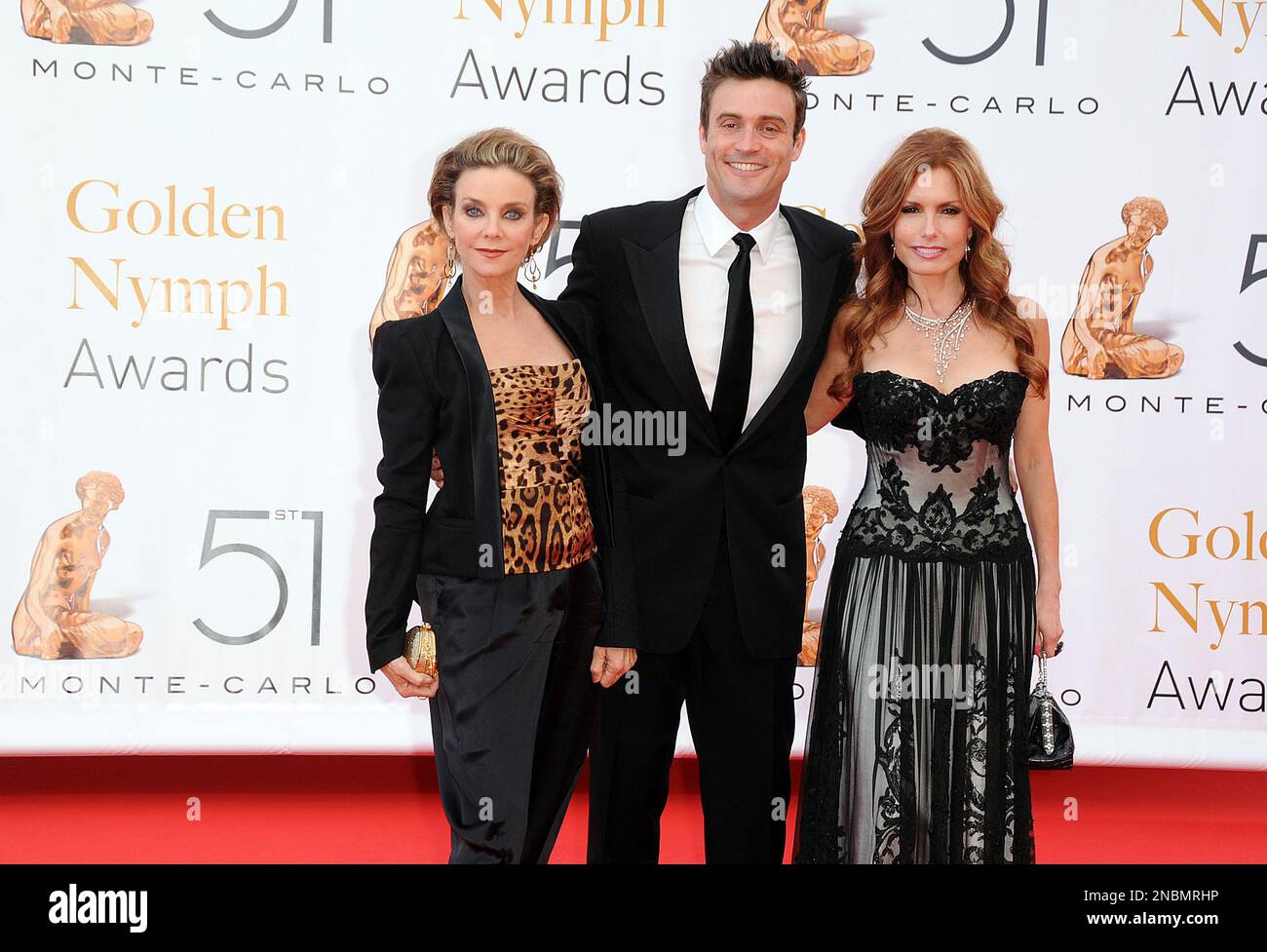 (Left to Right) US actors Tracey Bregman, Daniel Goddard and Judith ...