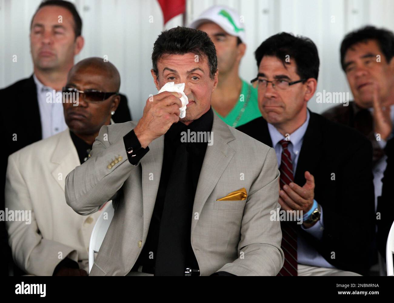 Actor Sylvester Stallone is seen at the Boxing Hall of Fame induction ...
