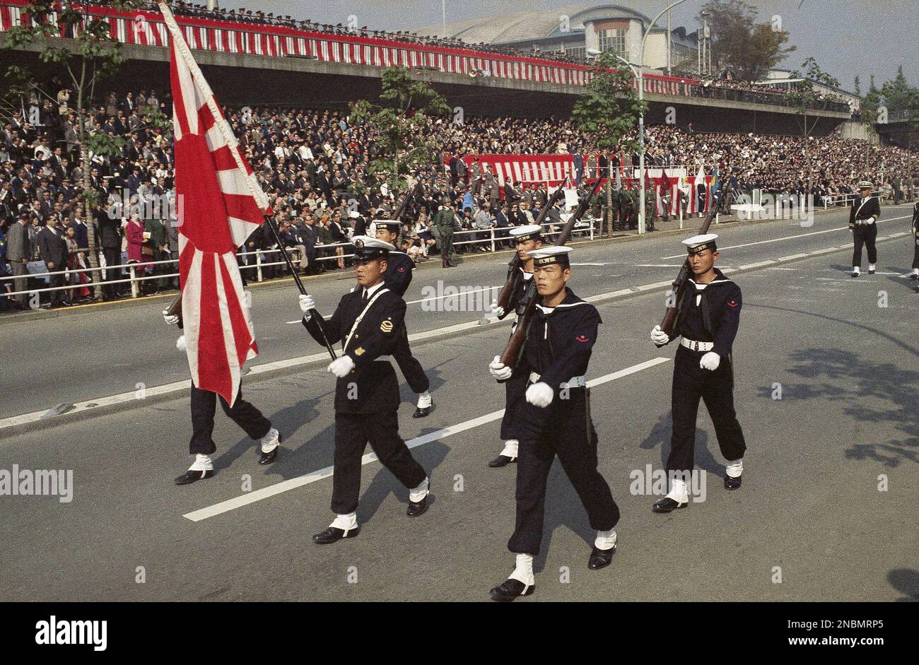 Parade of the self defense forces in Tokyo, Japan on Oct. 31, 1971. (AP ...