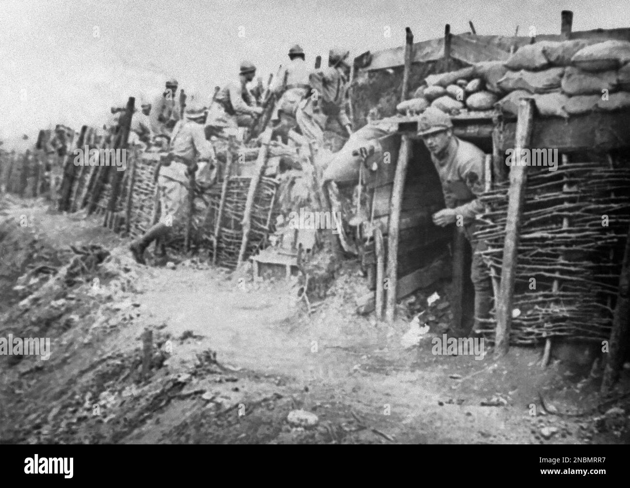 Italian army at the Battle of Piave River, Italy circa 1917-1918 during ...