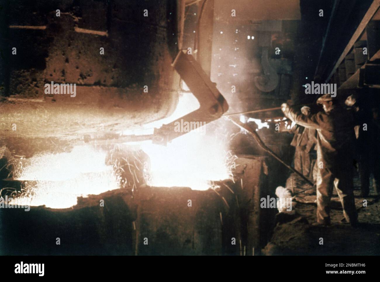 Metal works in Beijing, China in 1979. (AP Photo Stock Photo - Alamy