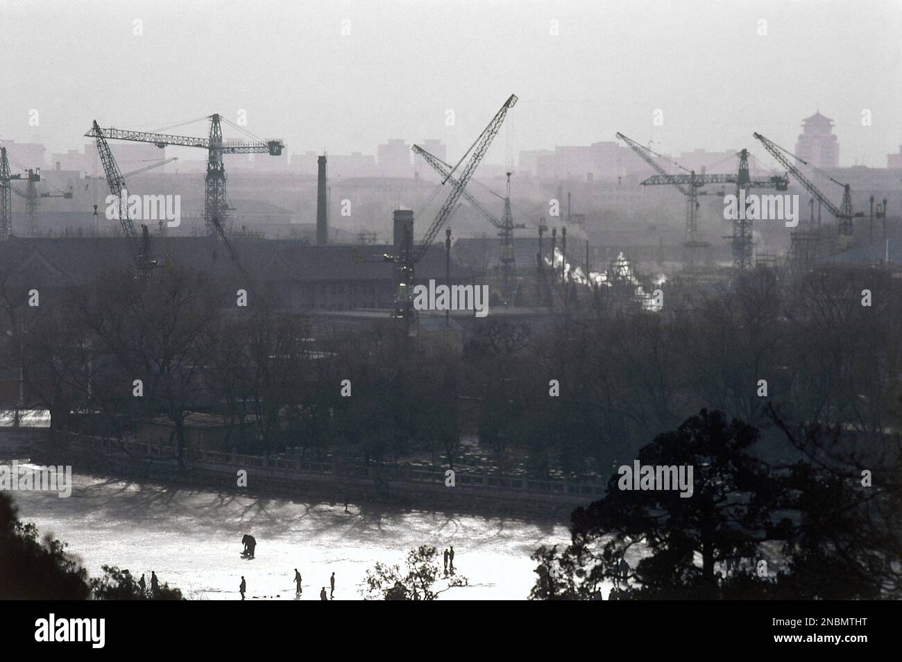 An industrial scene in Beijing, China in 1979. (AP Photo Stock Photo ...