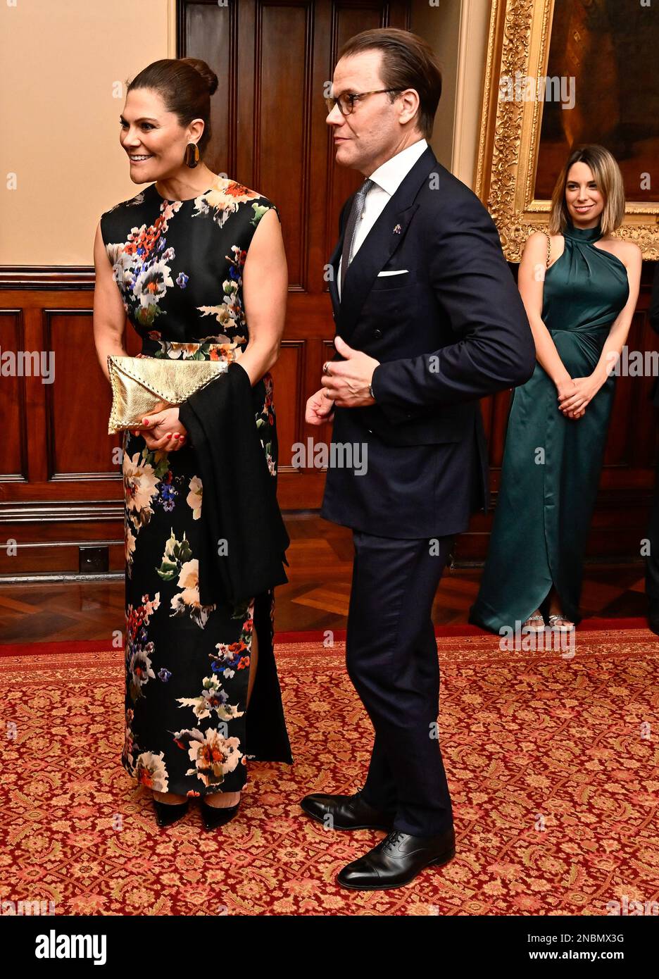 Crown Princess Victoria of Sweden and Prince Daniel attend a reception ...
