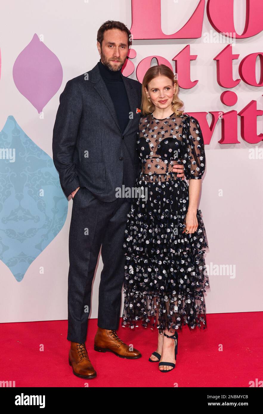 London, UK - 13 Feb 2023, Oliver Chris and Kate Phillips attends the UK Premiere of "What's Love ...