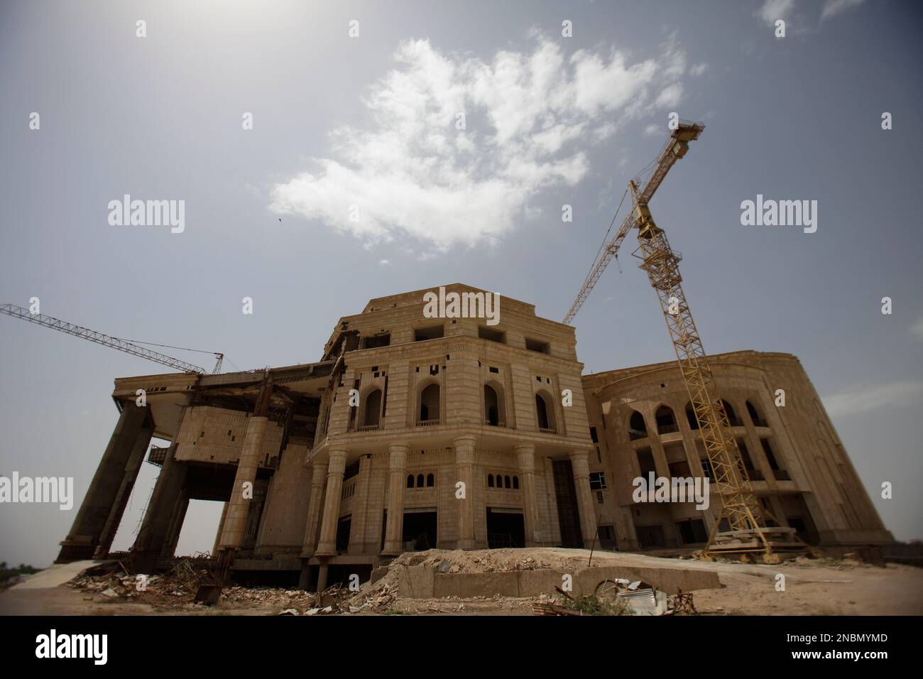 This April 26, 2011 photo shows the Victory over America palace in the ...