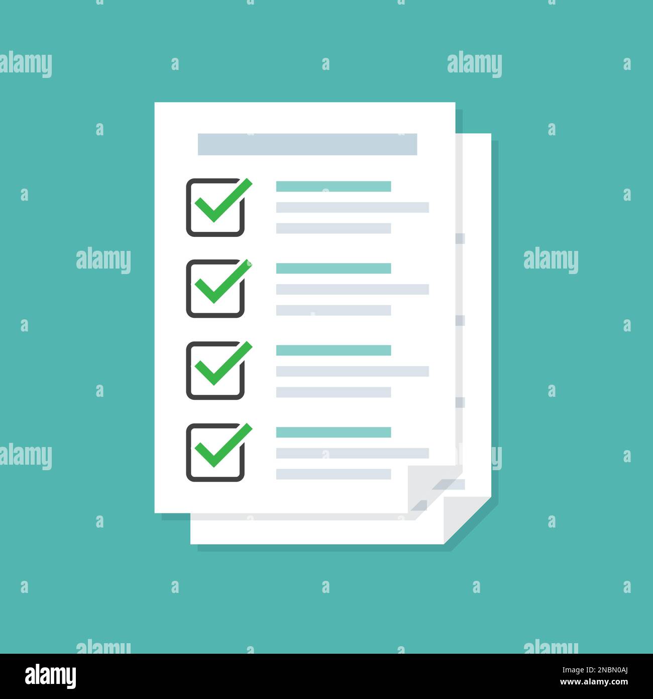 Checklist document hi-res stock photography and images - Alamy