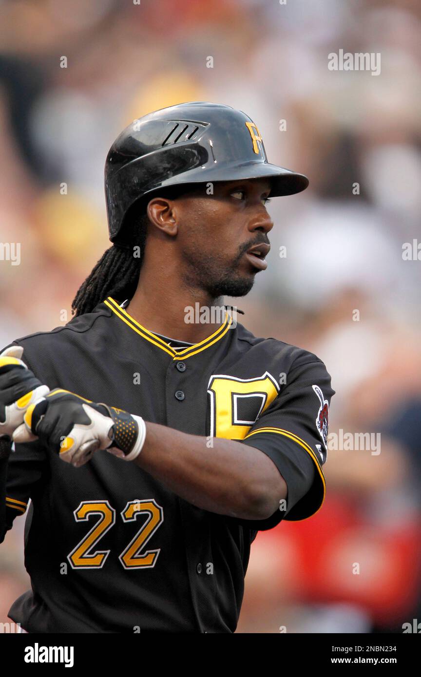 Pittsburgh Pirates' Andrew McCutchen (22) plays in the baseball game ...