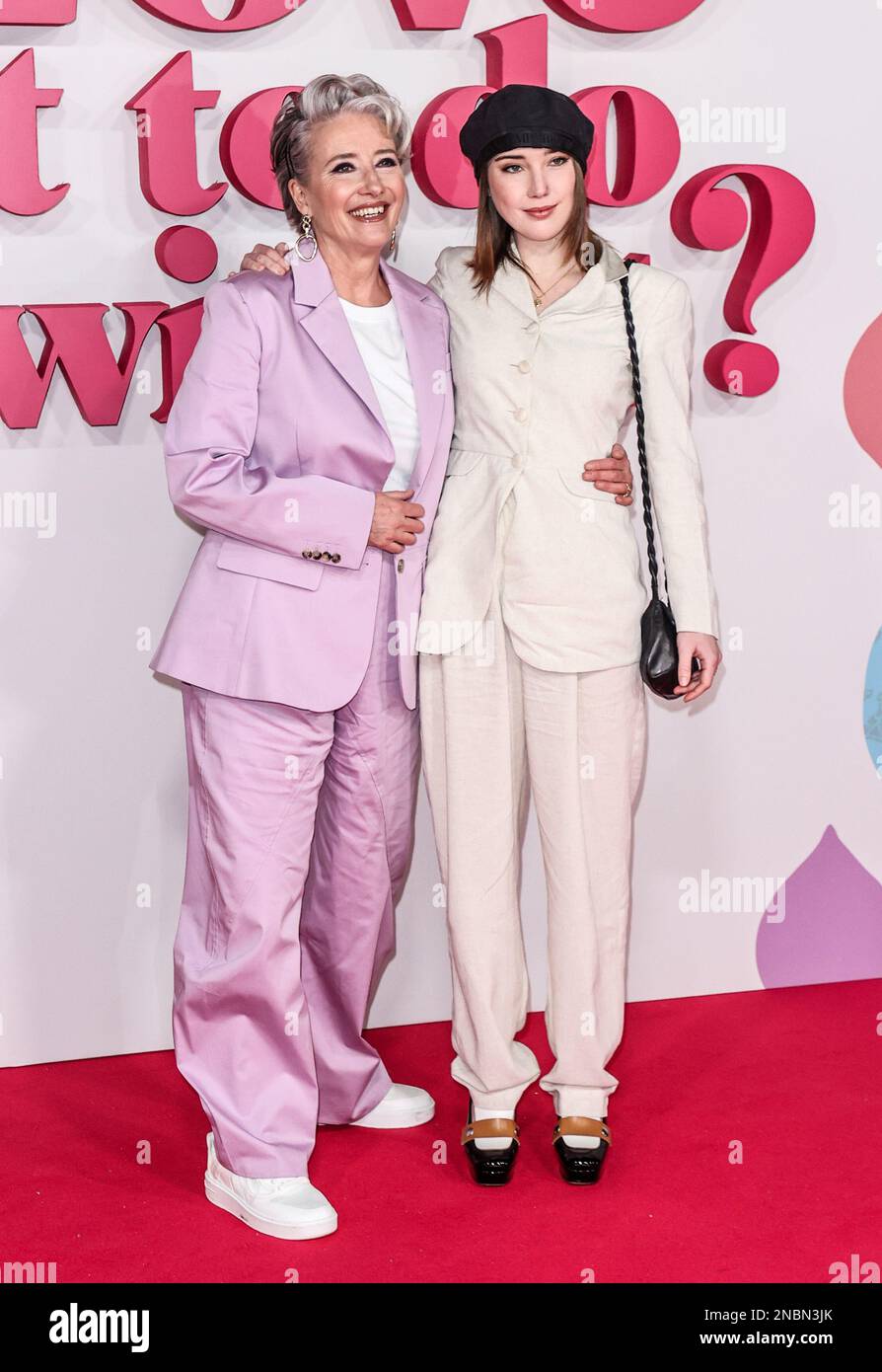 London, UK. 13th Feb, 2023. Emma Thompson and Gaia Wise attend the UK ...