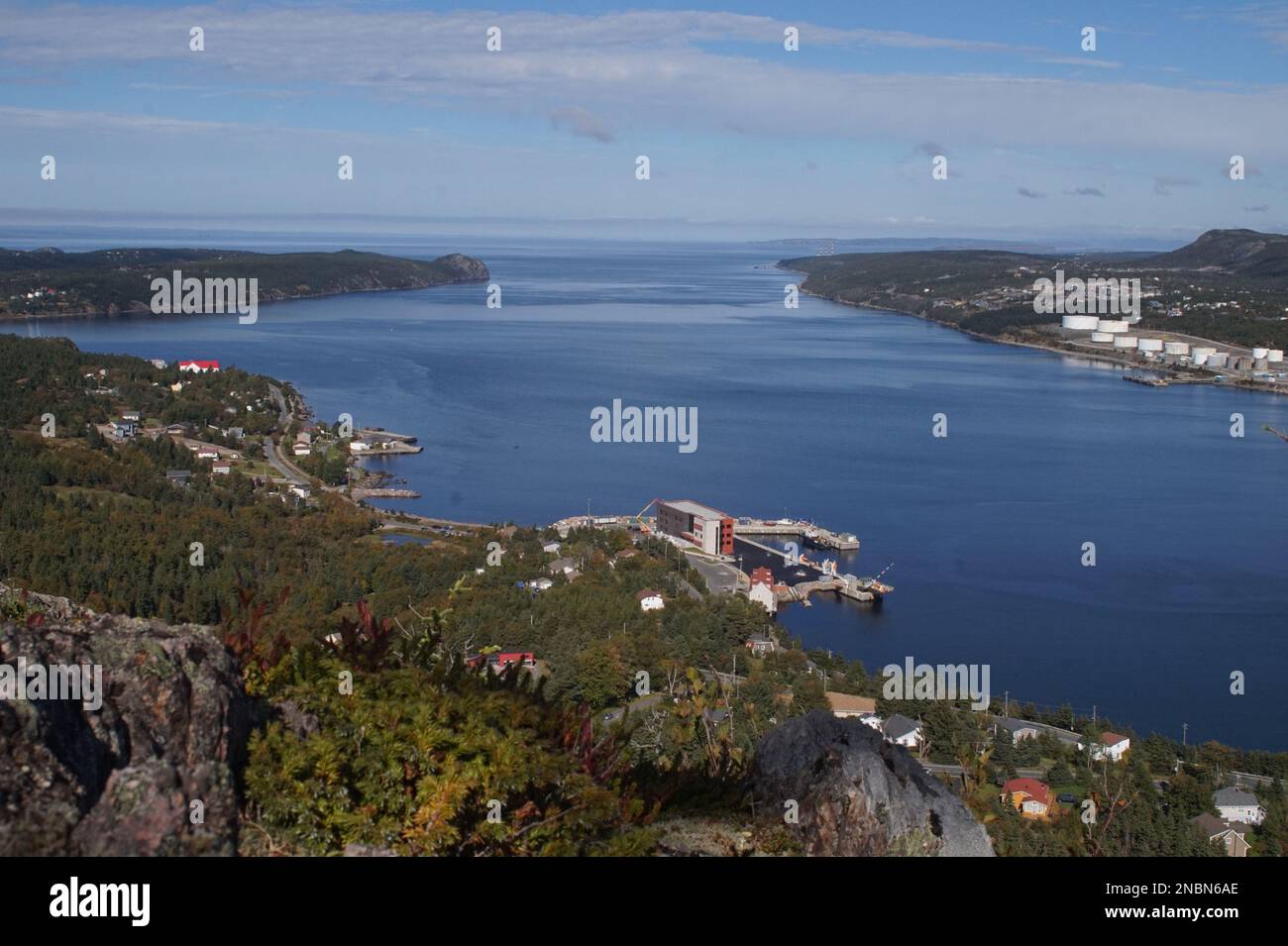 An aerial view of the George Cove Stock Photo - Alamy