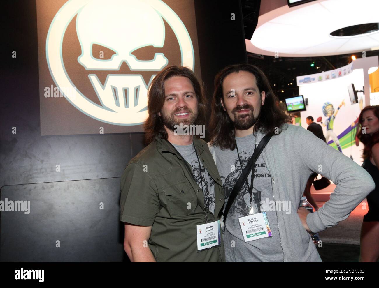 Ubisoft's Tommy Jacob, left, and Romain Rimokh are seen at the Ubisoft ...