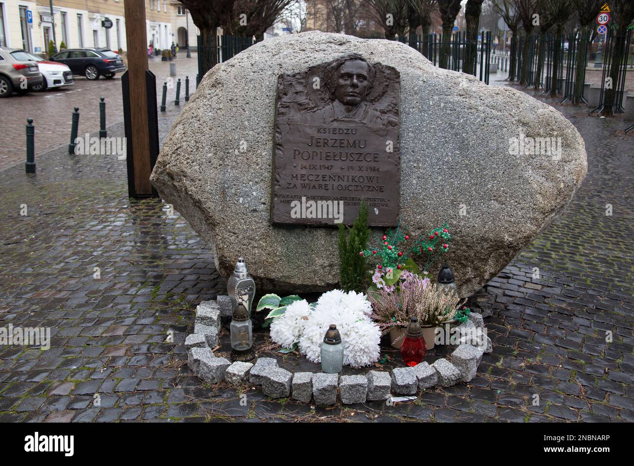 Memorial to Jerzy Popiełuszko, a Polish Roman Catholic priest ...