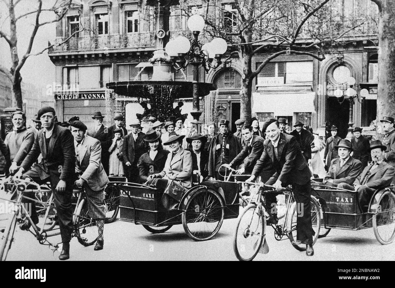 The most universal form of transport in Paris on June 1, 1941, under ...