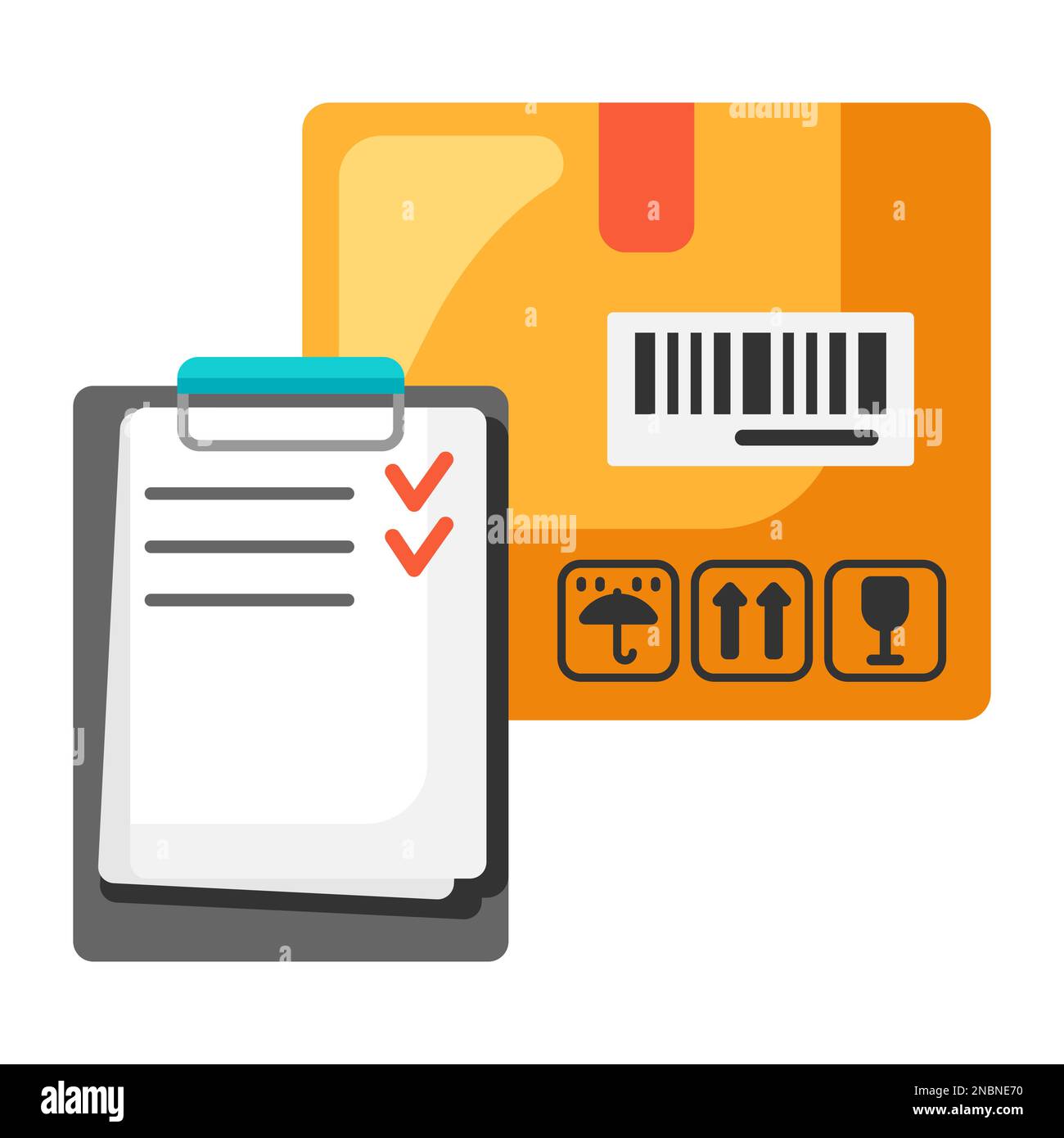 Illustration of goods delivery by order in store Stock Vector Image ...