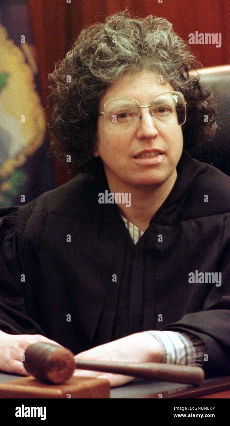 FILE - In this Dec. 1990, file photo, Judge Merideth Wright sits at the ...