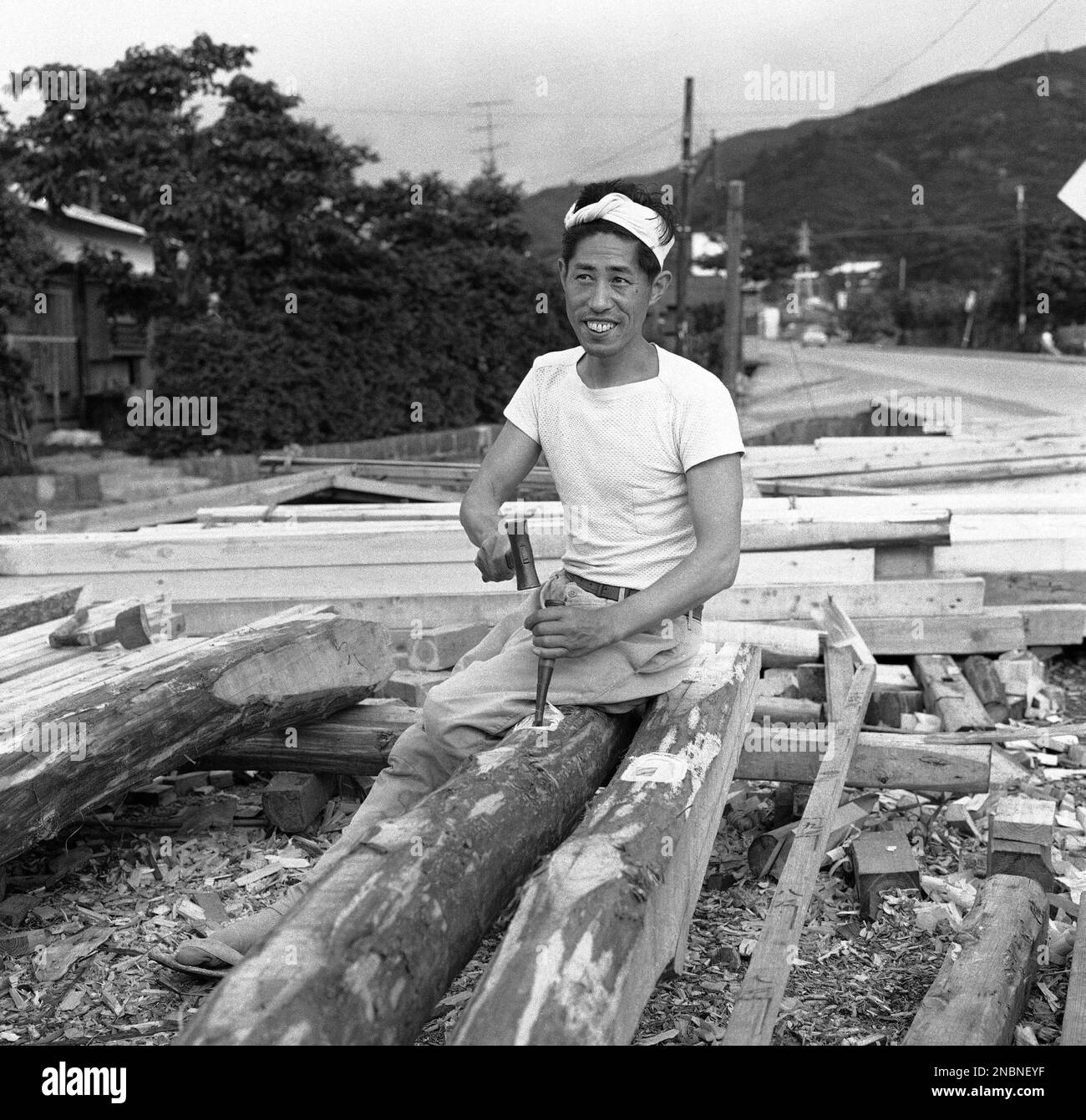 A Japanese carpenter is shown at work, June 27, 1969. (AP Photo Stock ...