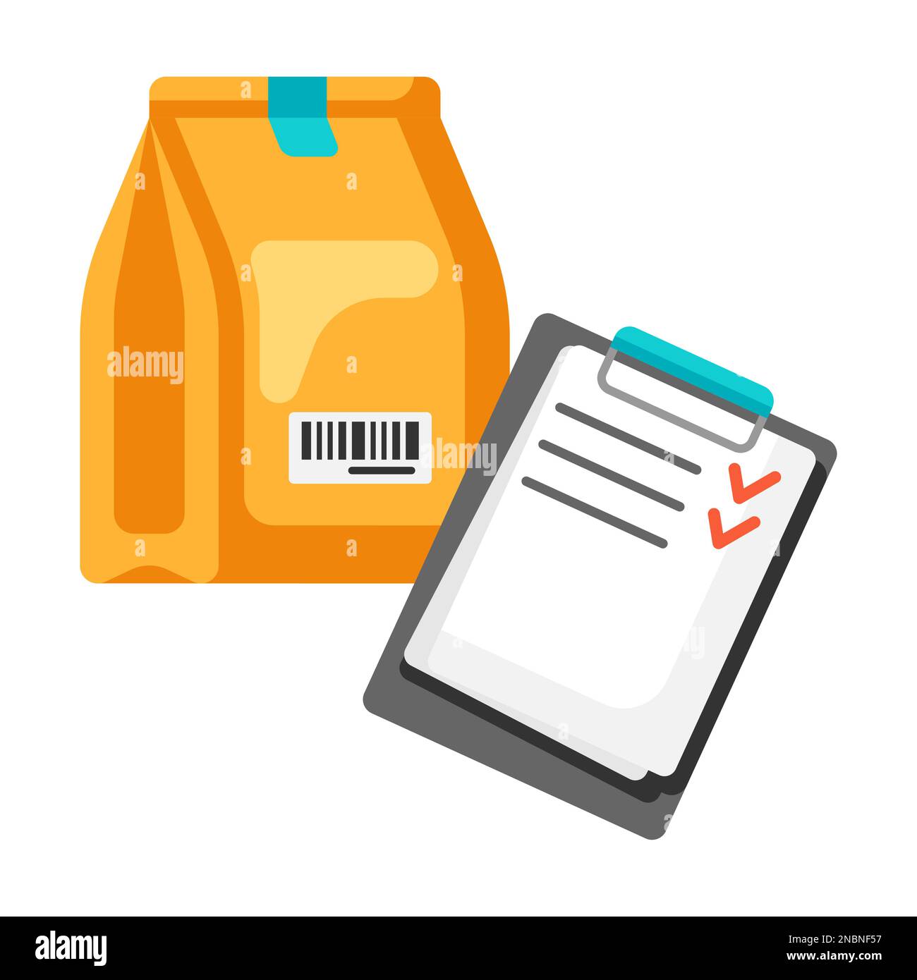 Illustration of goods delivery by order in store Stock Vector Image ...