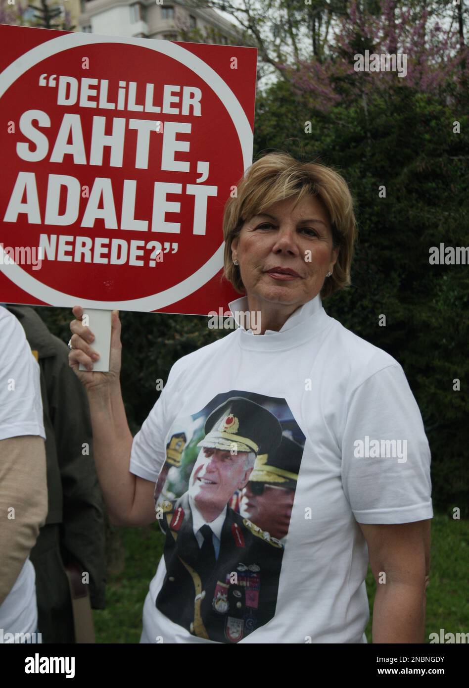 In this Thursday, May 12, 2011 photo, Nilgul Dogan, the wife of retired ...