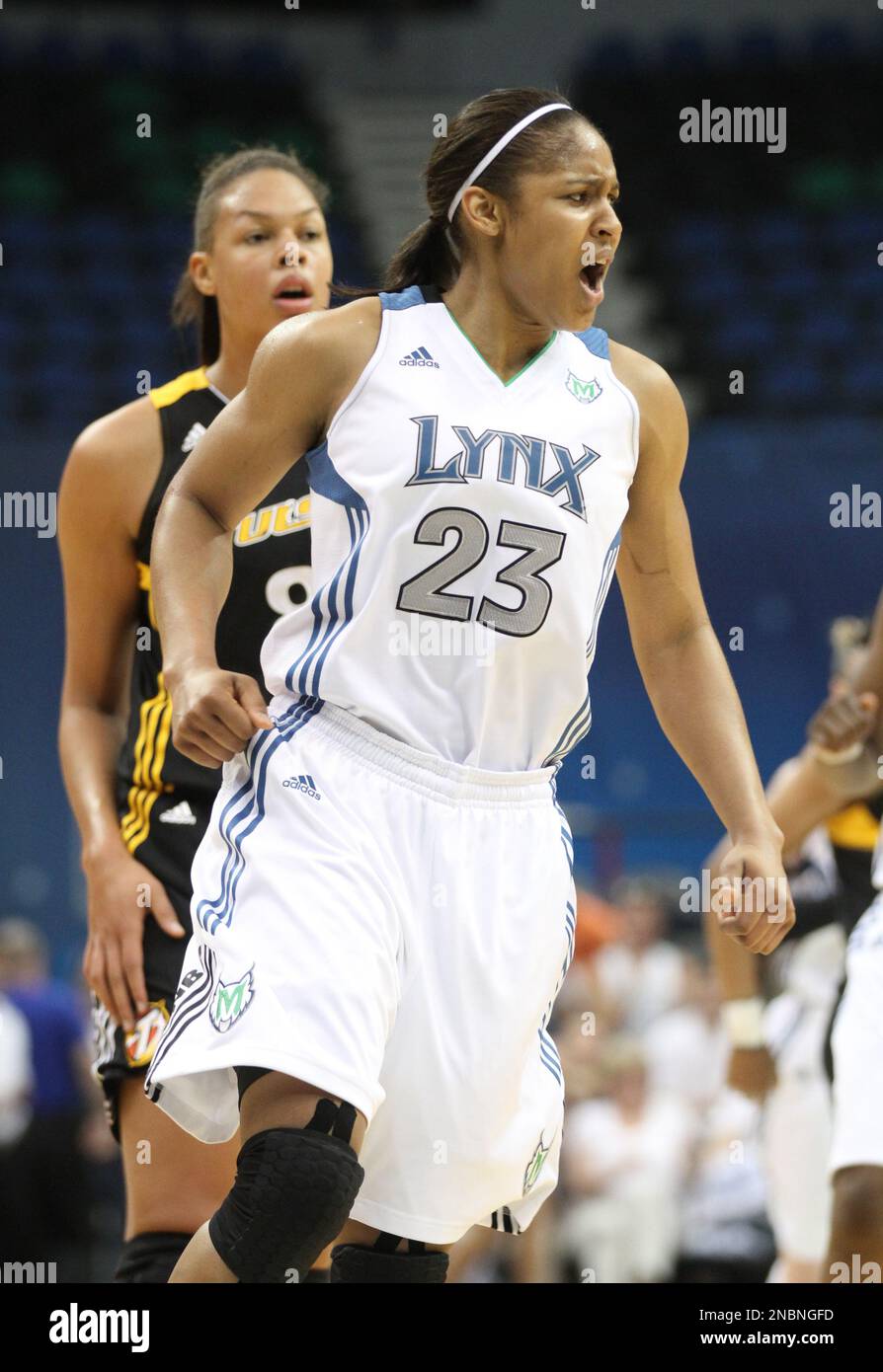 Minnesota Lynx forward Maya Moore against the Tulsa Shock during WNBA ...