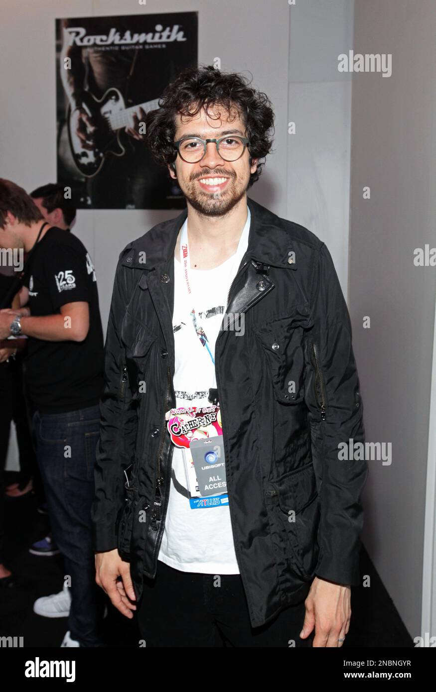 Geoffrey Arend is seen at the Ubisoft booth at the Electronic ...