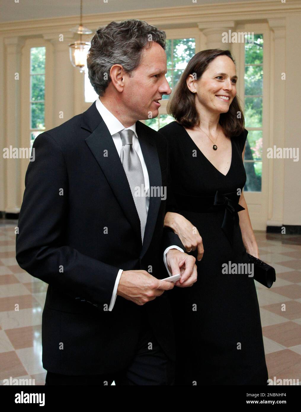 Treasury Secretary Timothy Geithner and his wife Carole Geithner arrive ...