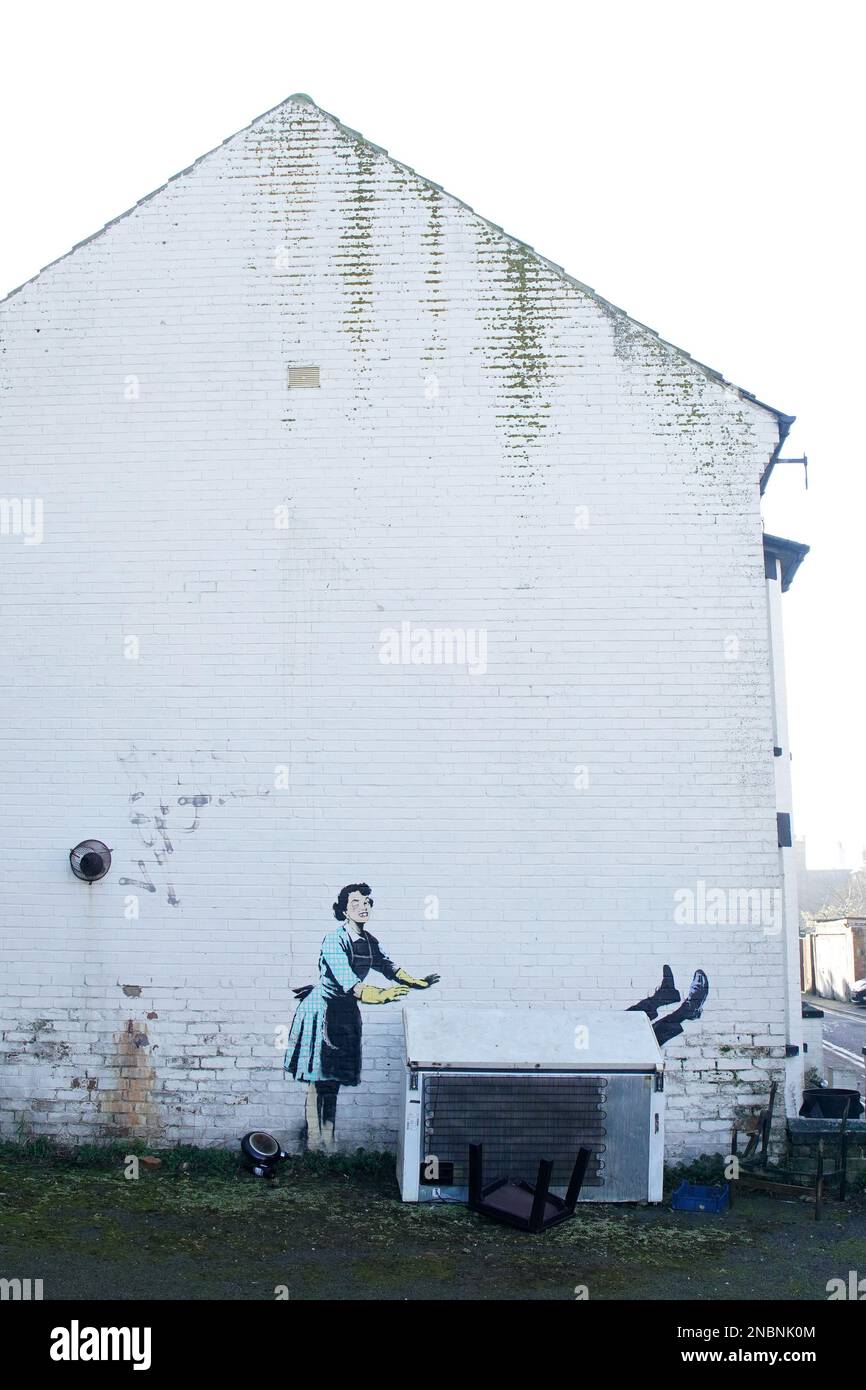 Valentine's day mascara banksy hi-res stock photography and images - Alamy