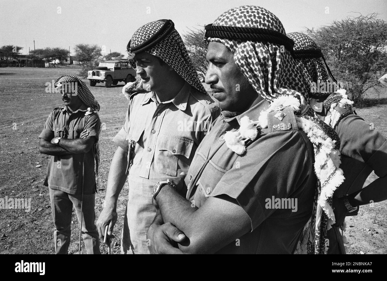 Major Graham Hill, British Army commander of the Trucial Oman Scouts ...