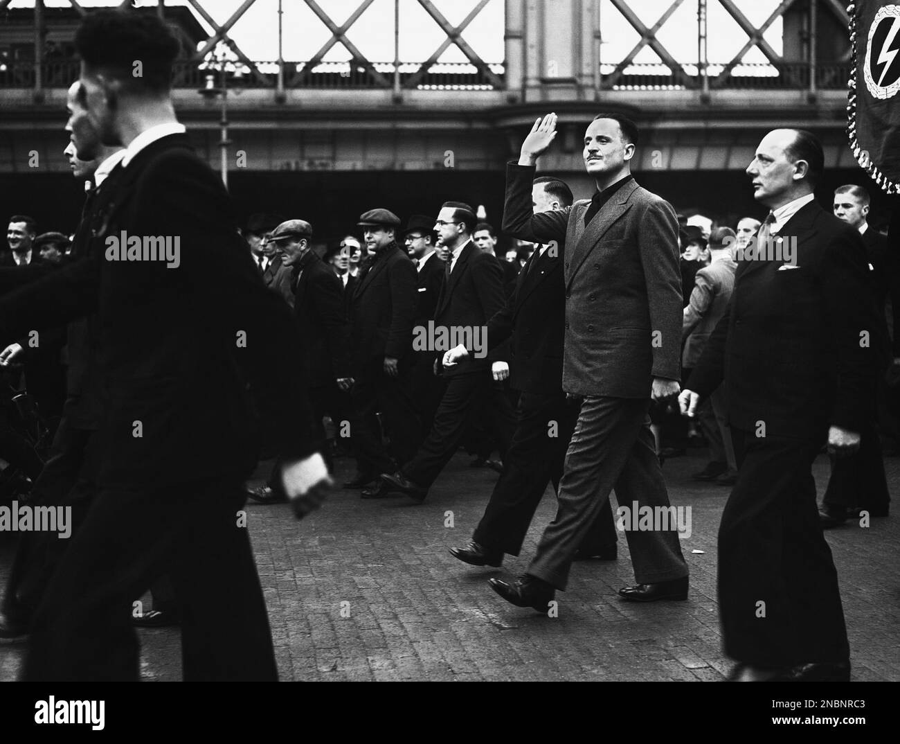 The British Union of Fascists staged a May Day celebration march in ...