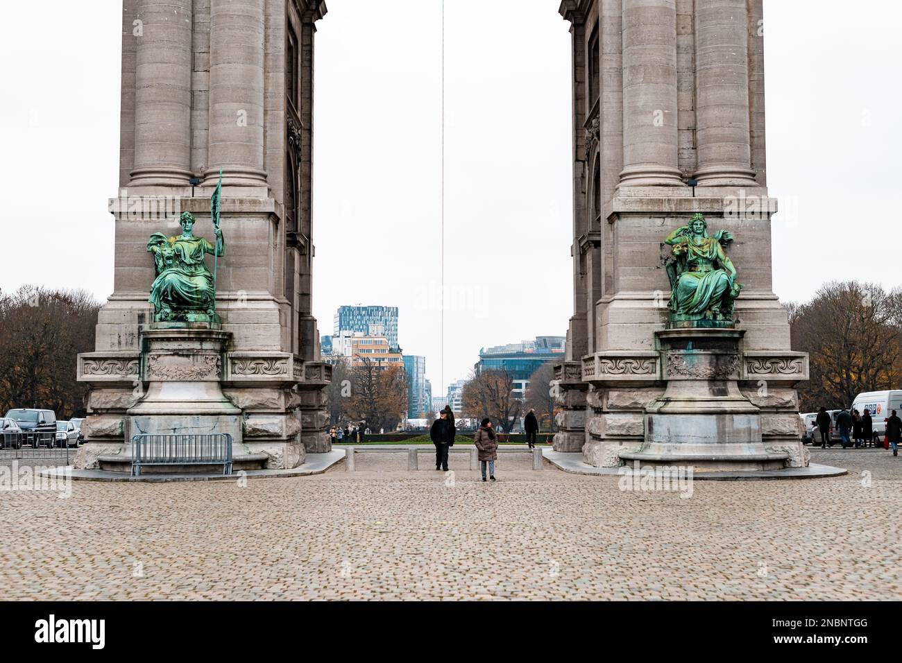 The Jubelpark or Parc du Cinquantenaire in Brussels Stock Photo - Alamy
