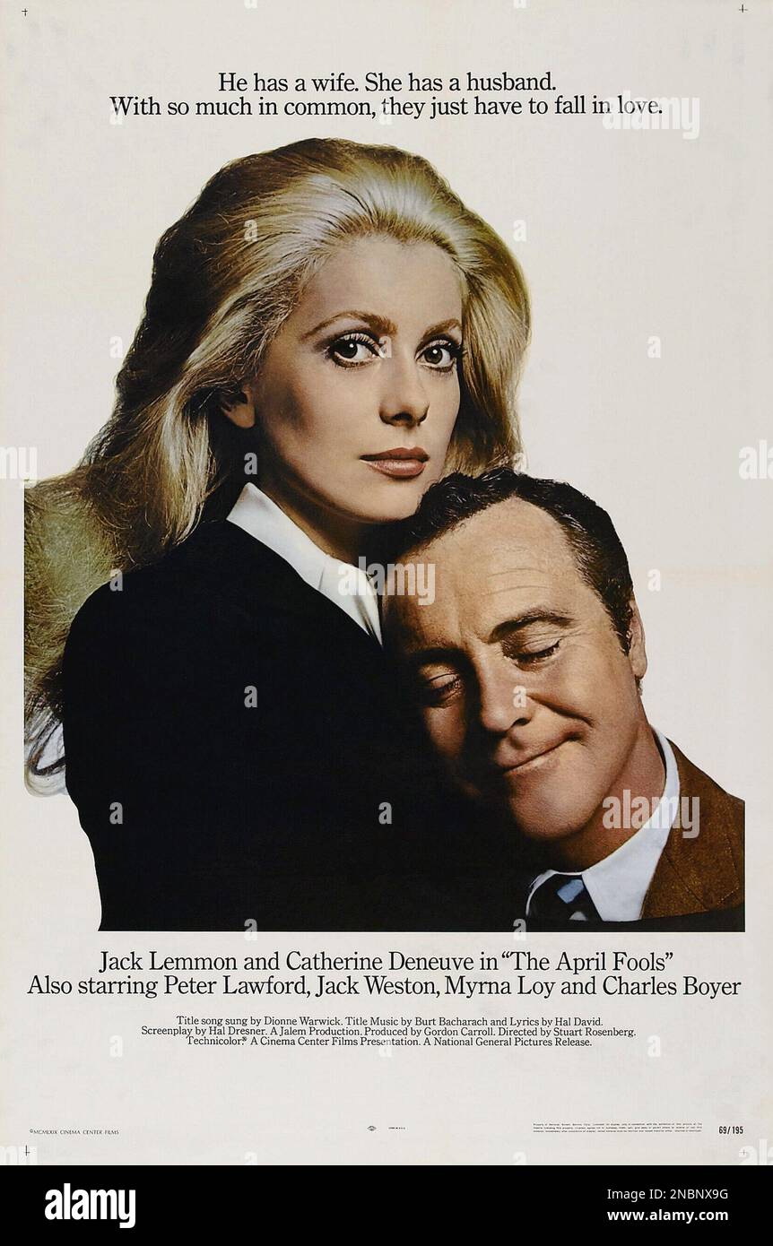 CATHERINE DENEUVE and JACK LEMMON in THE APRIL FOOLS (1969), directed ...