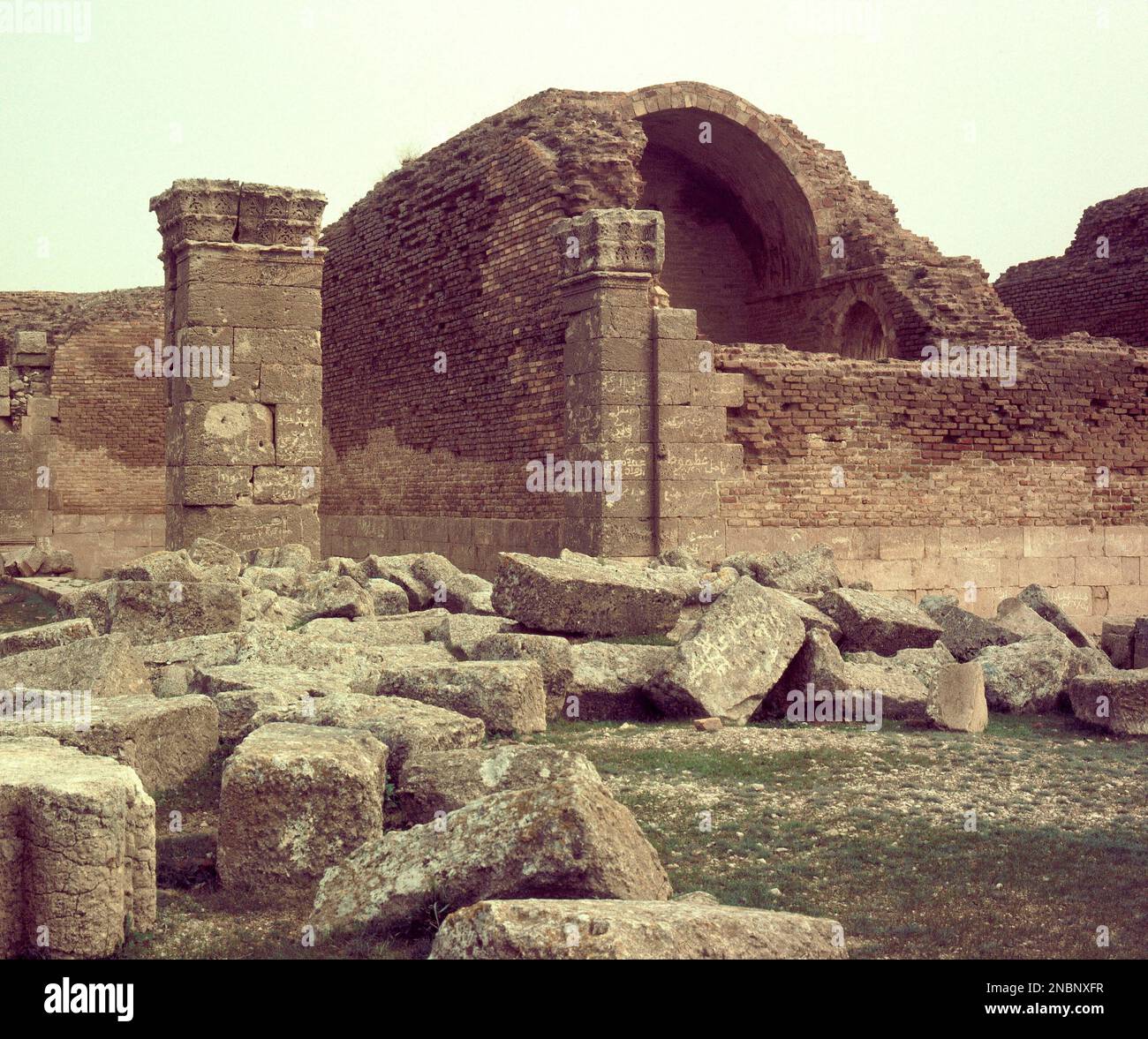 CASTILLO - SIGLO VIII. Location: CASTILLO. Mshatta Stock Photo - Alamy