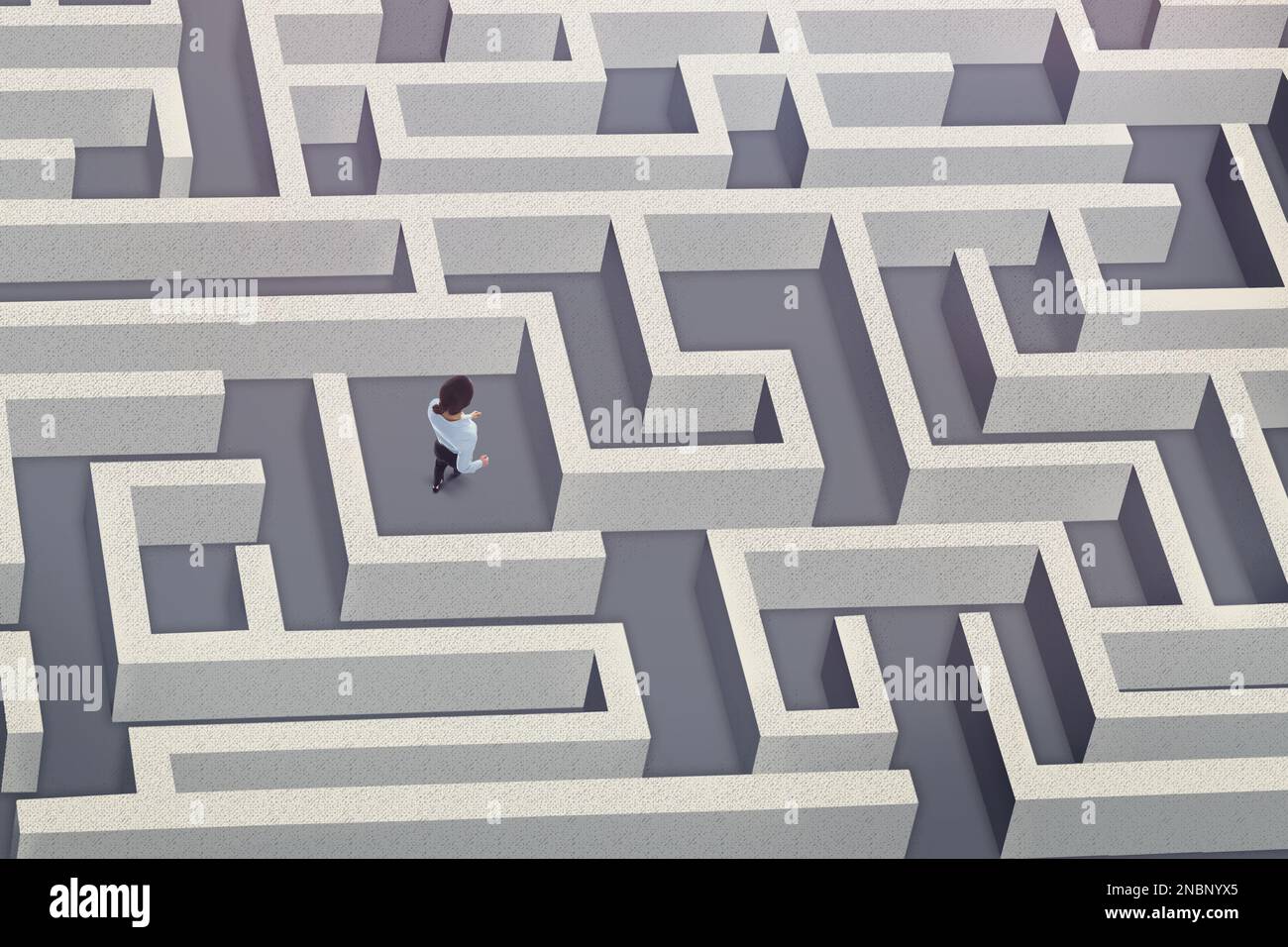 Draw maze game hi-res stock photography and images - Alamy
