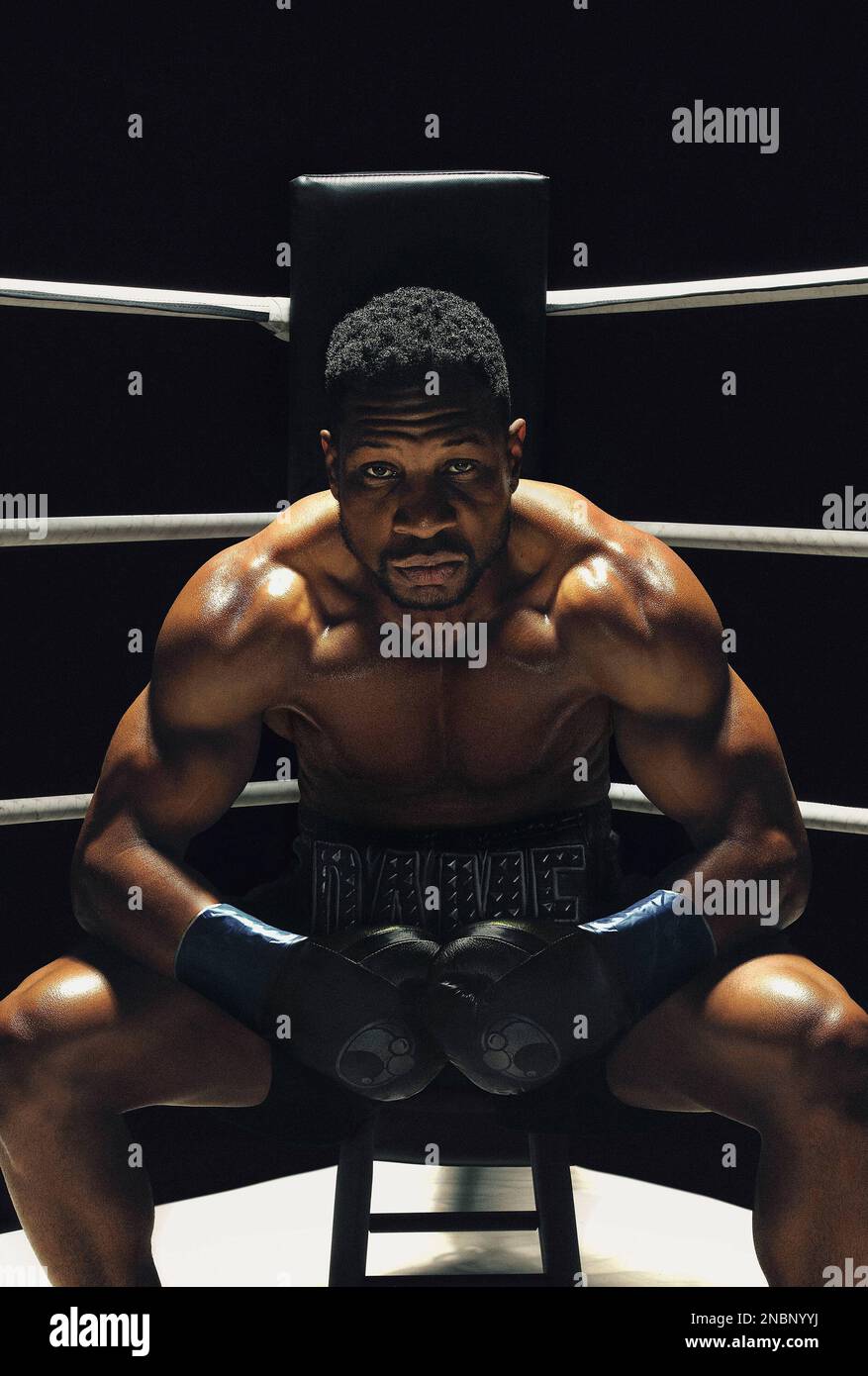 JONATHAN MAJORS in CREED III (2023), directed by MICHAEL B. JORDAN ...