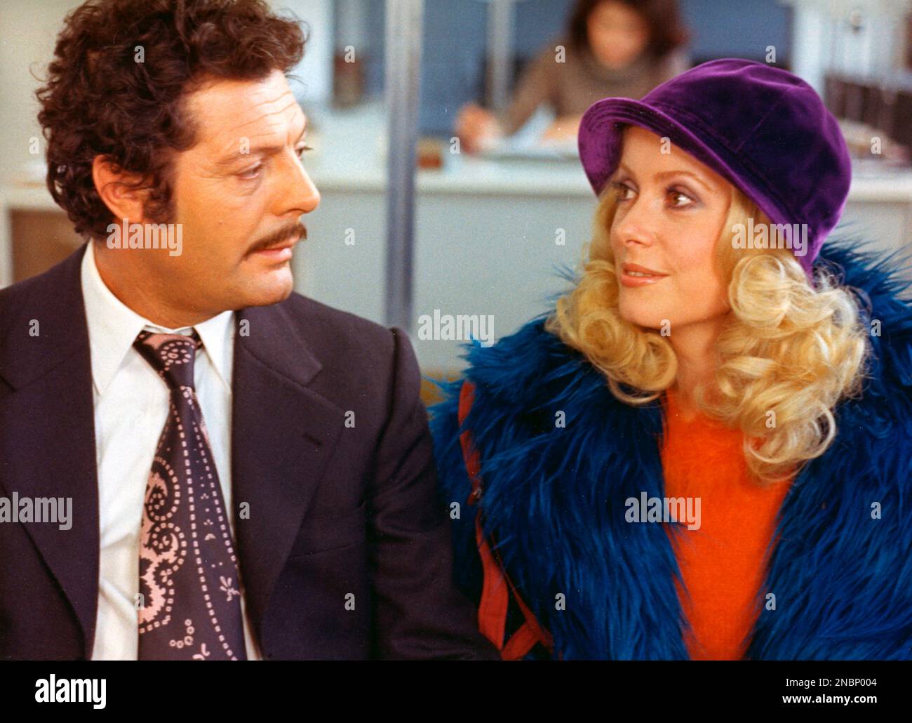 CATHERINE DENEUVE and MARCELLO MASTROIANNI in A SLIGHTLY PREGNANT MAN ...