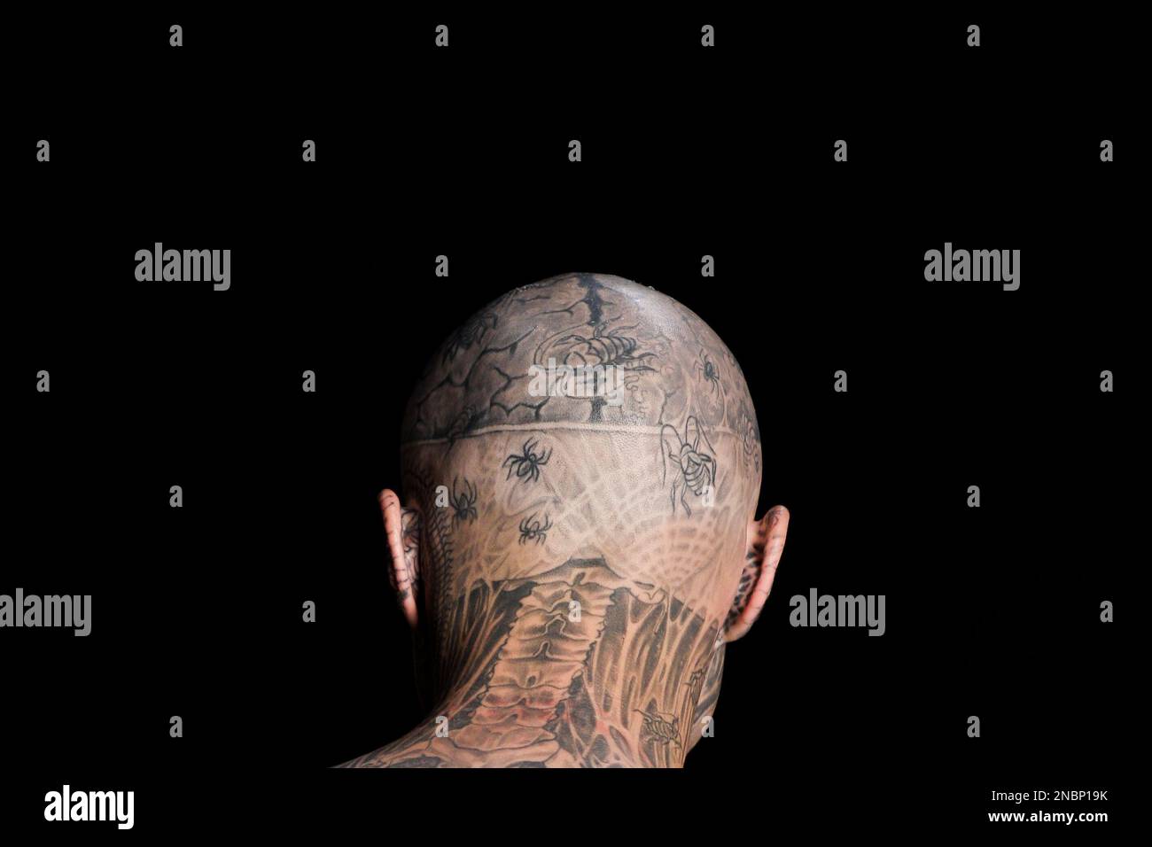 Canadian model Rick Genest, aka Zombie Boy, wears a creation by ...