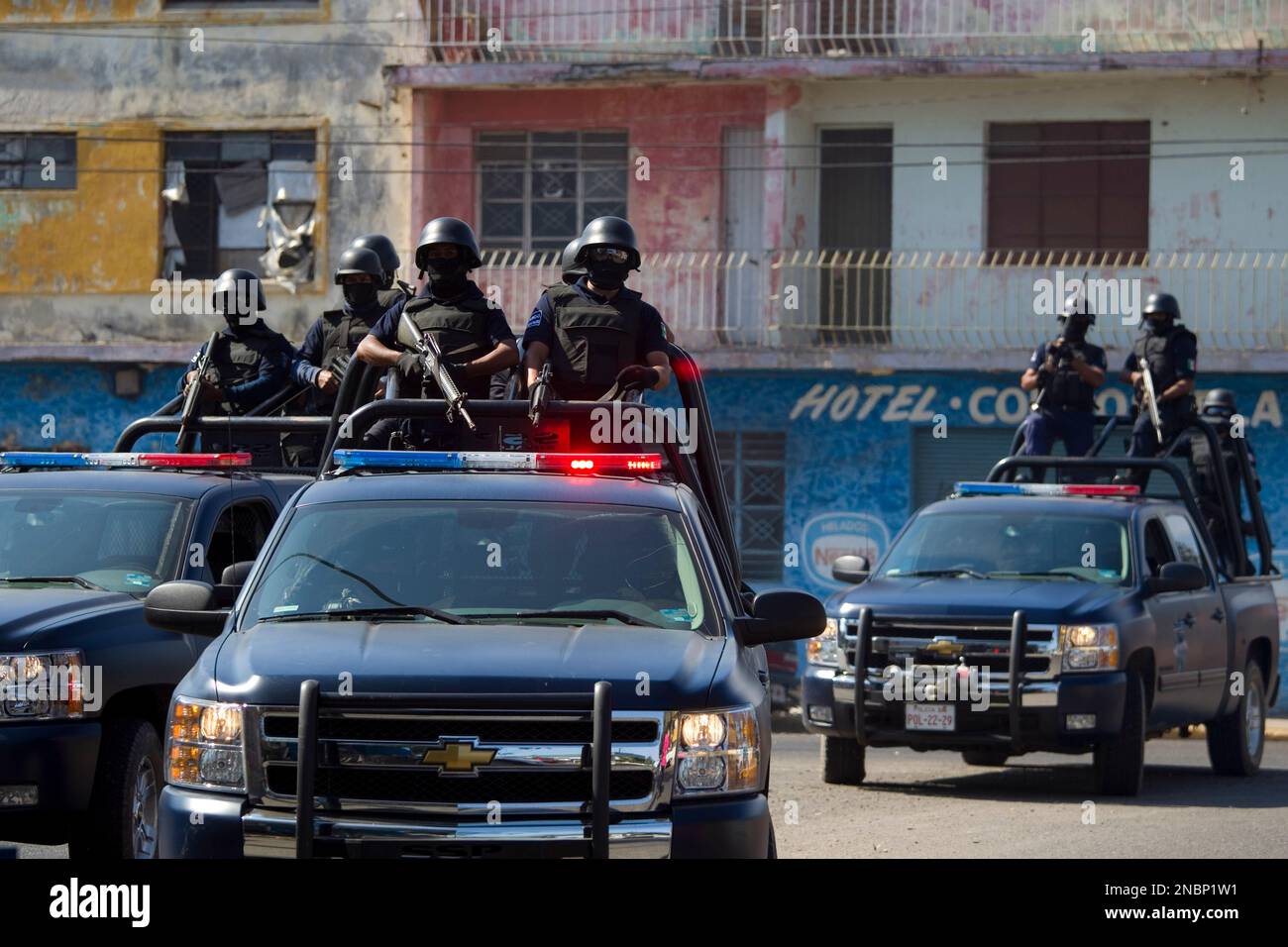 In this Wednesday, April 6, 2011 picture, state police officers ...