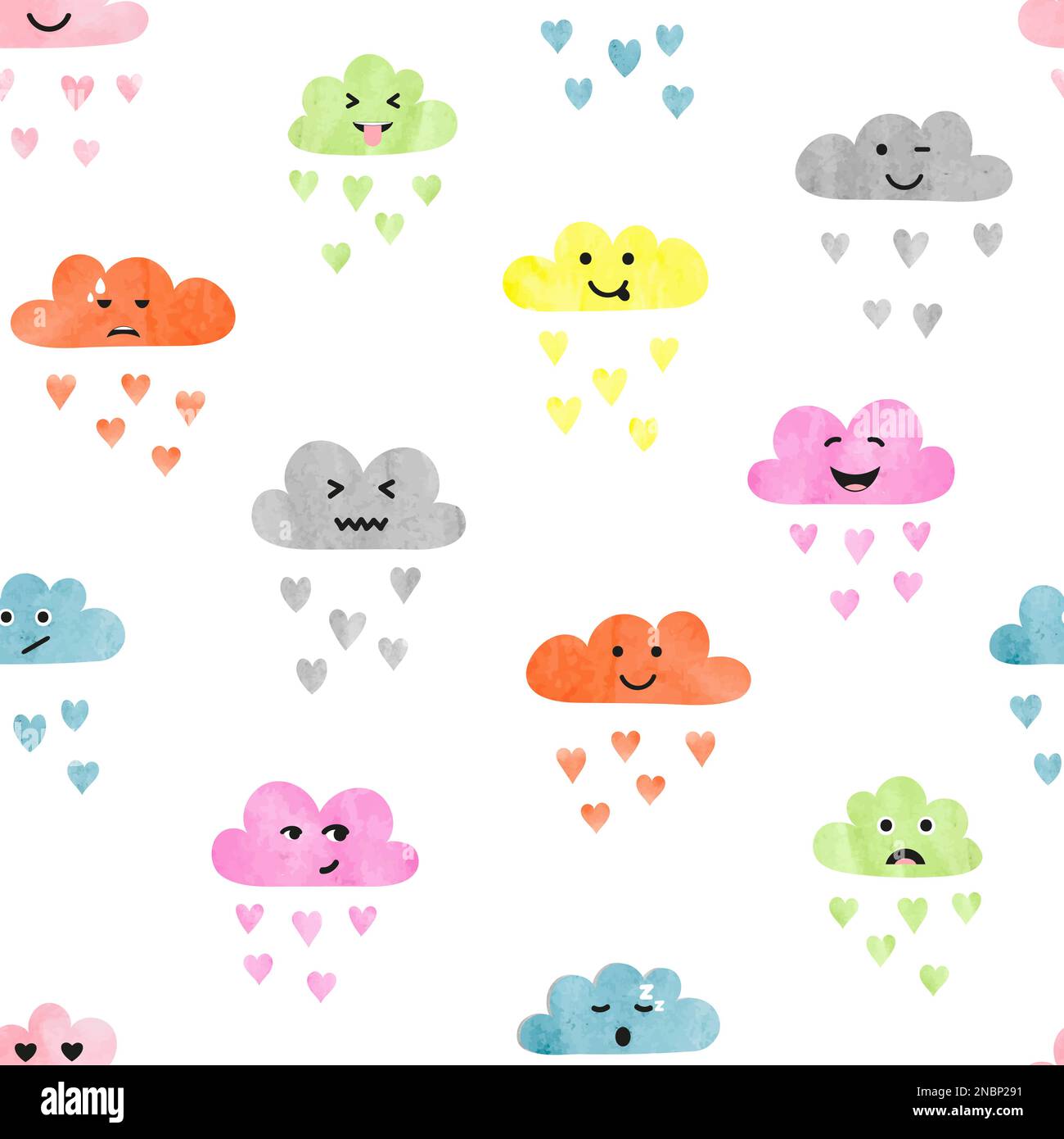 Hearts rain Stock Vector Images - Alamy