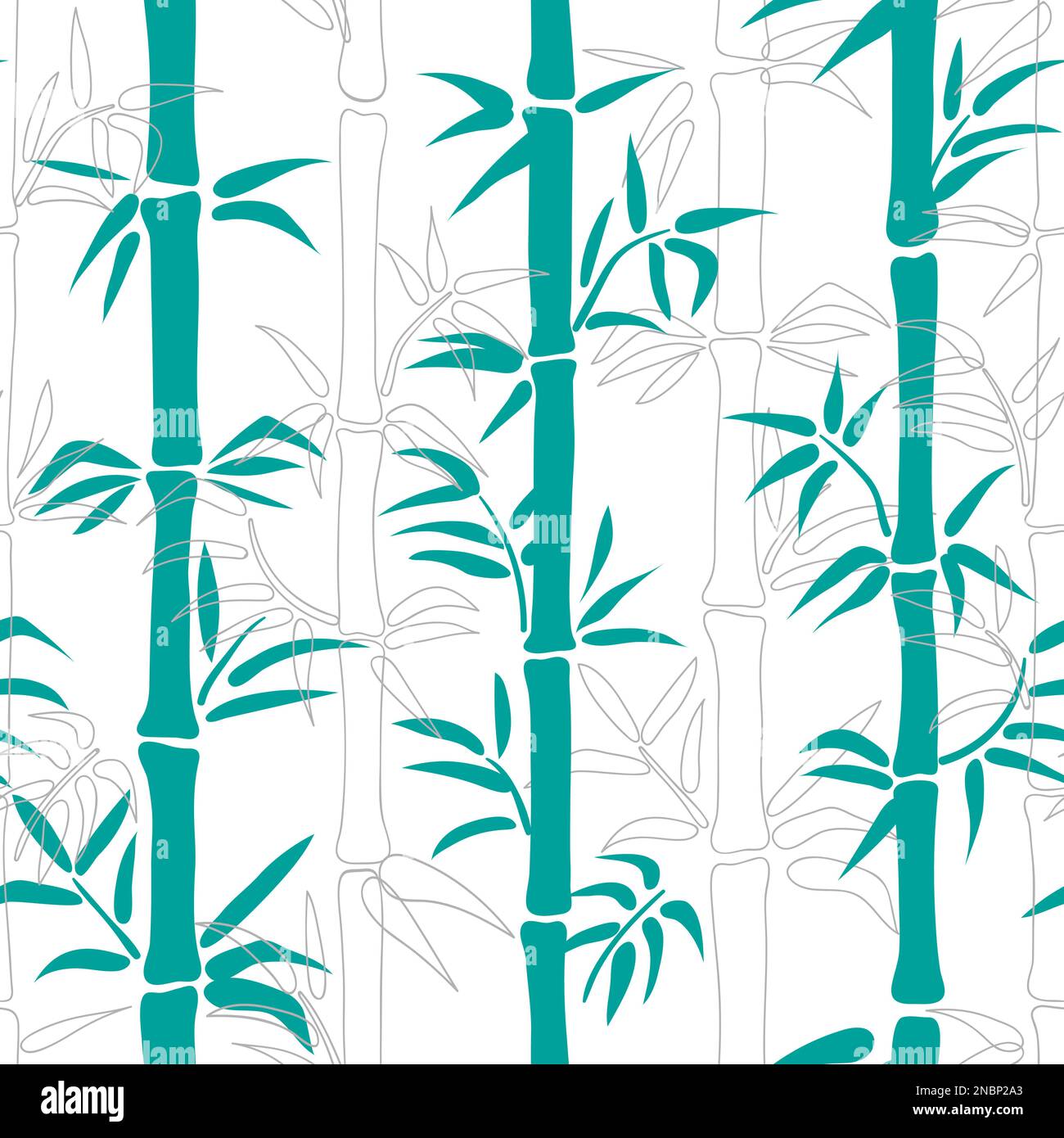 Seamless bamboo pattern. Vector abstract tropical background Stock ...