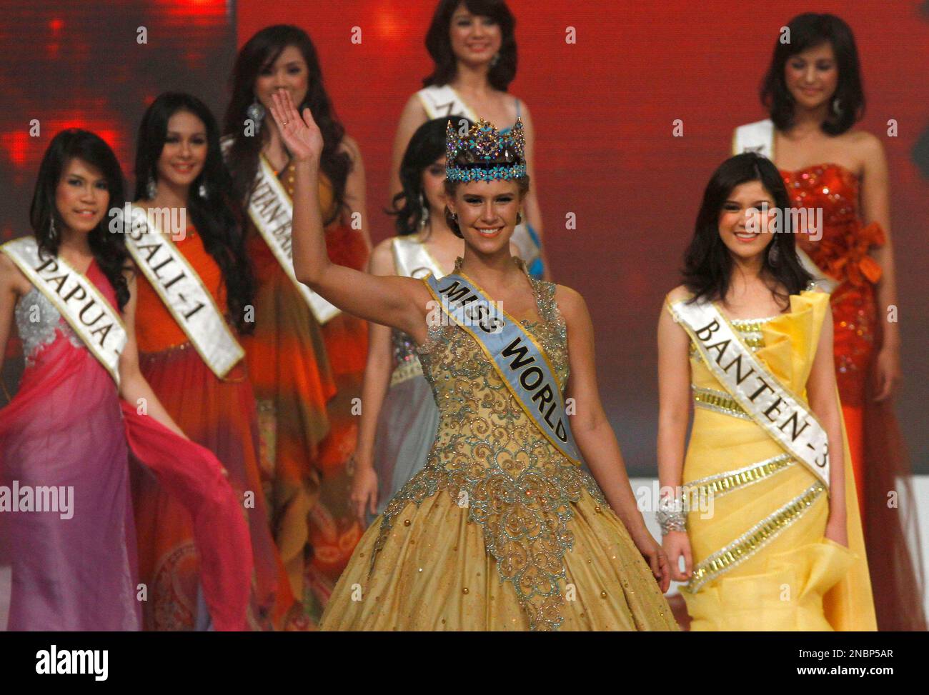 In this late Friday, June 3, 2011 photo, Miss World 2010 Alexandra ...