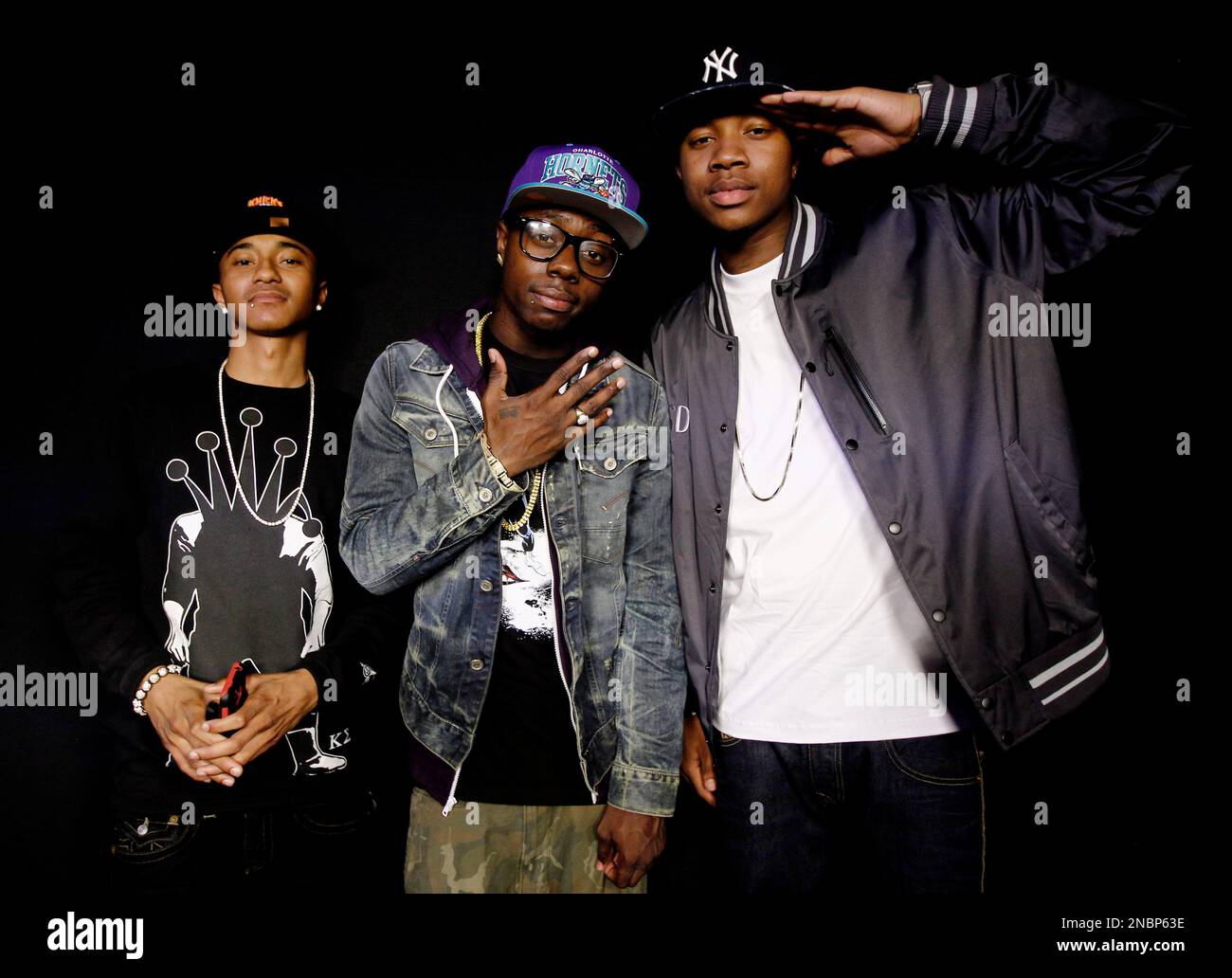 Jay Are, left, Yung, center, and C Smoove from the music group Cali ...