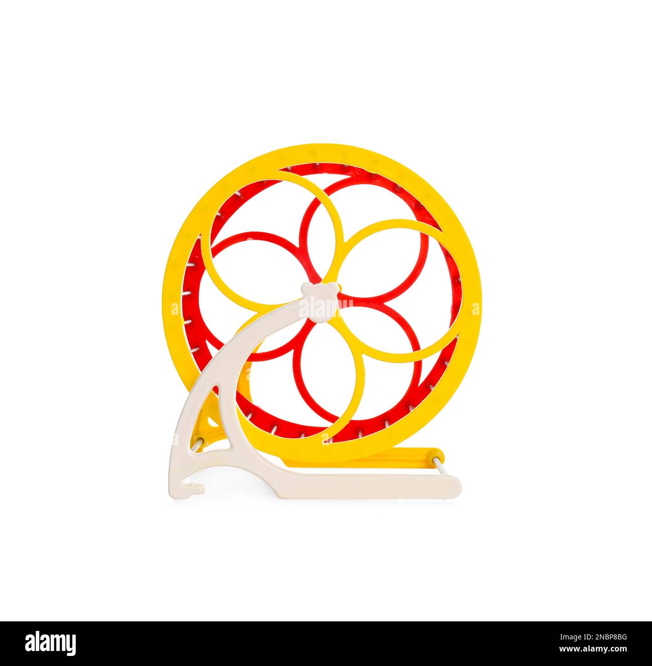 New colorful hamster wheel isolated on white Stock Photo - Alamy