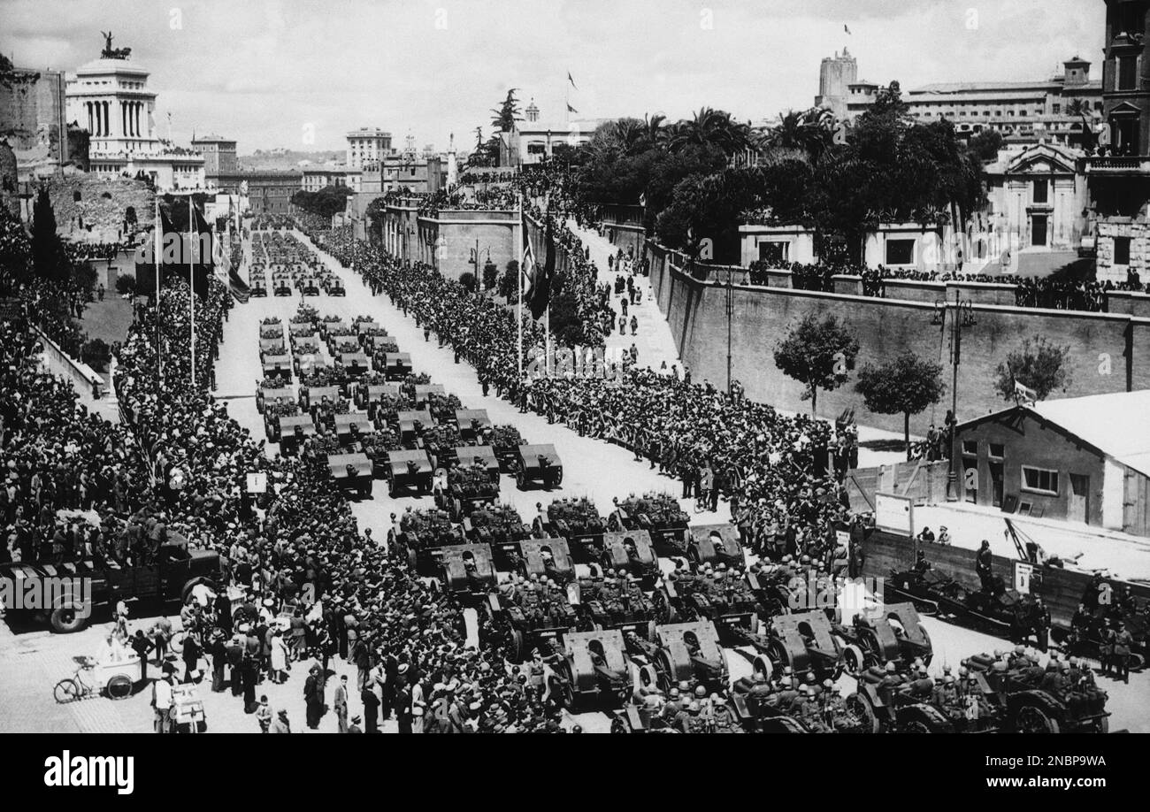 Rome celebrated the founding of the Italian Empire with an enormous ...