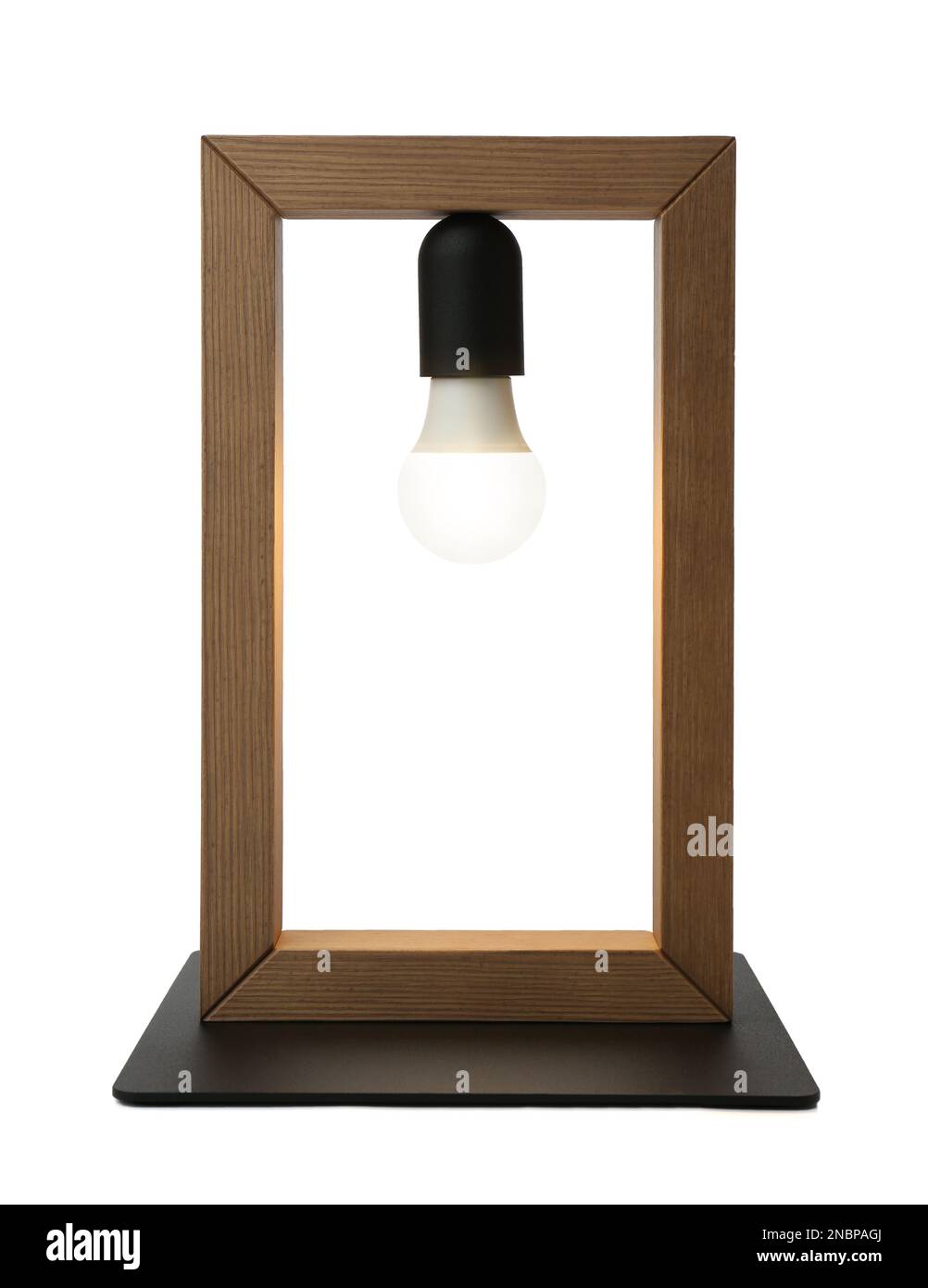 Modern lamp on white background. Idea for interior design Stock Photo ...