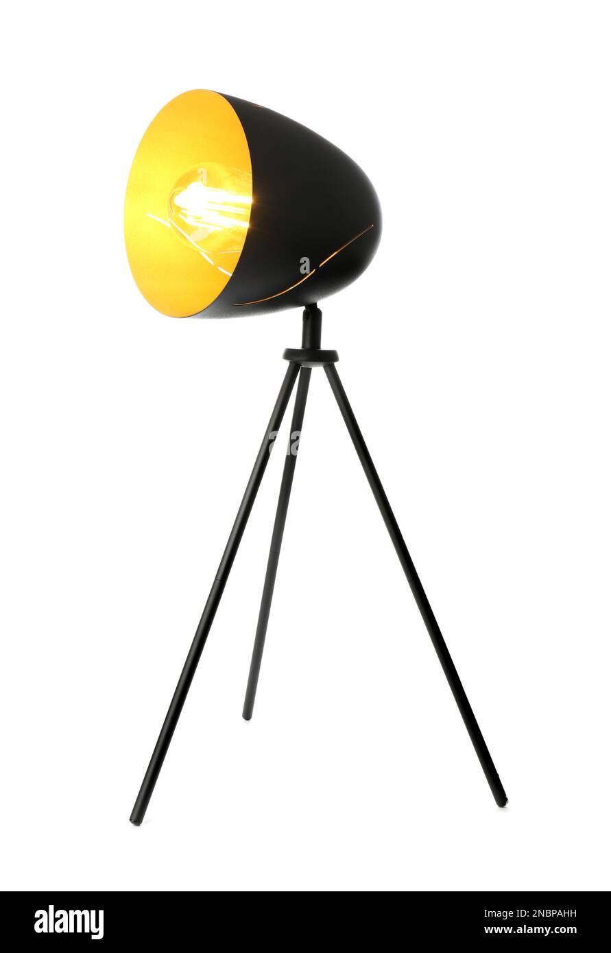Modern lamp on white background. Idea for interior design Stock Photo ...