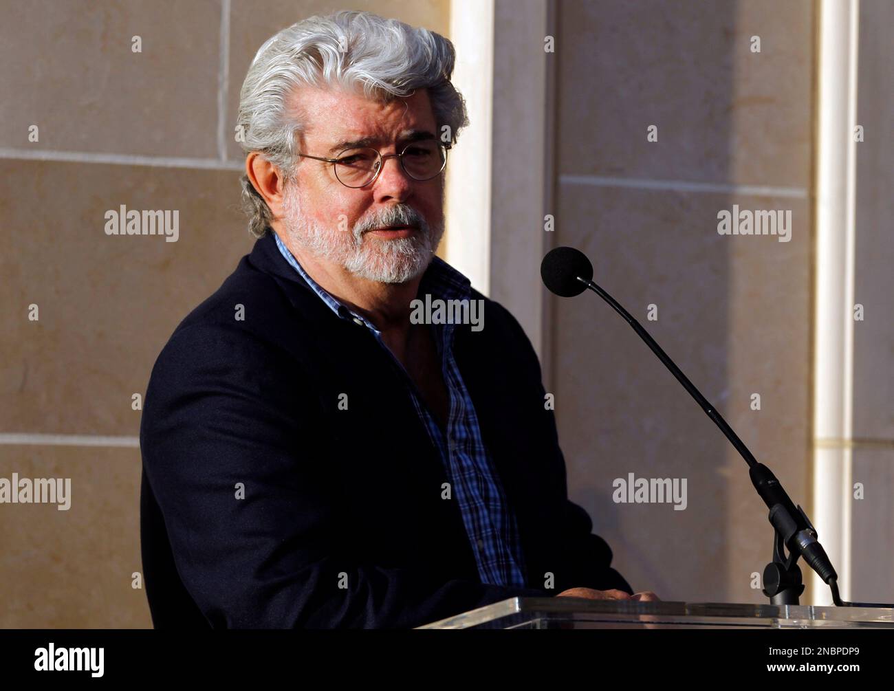 George Lucas speaks at the USC School of Cinematic Arts dedication ...